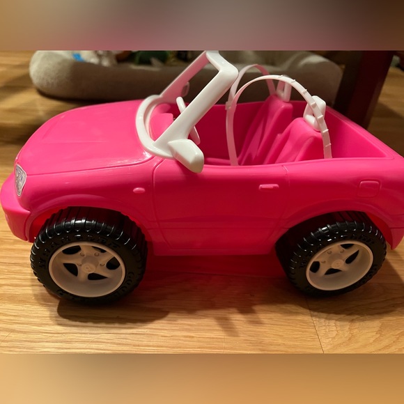 Mattel | Toys | 998 Barbie Convertible Jeep Car Pink | Poshmark